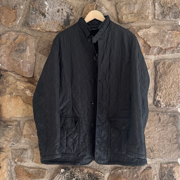 Barbour | Jackets & Coats | Barbour Quilted Jacket Black Mens Medium ...